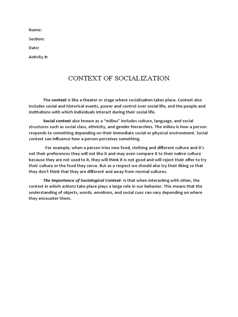 Context of Sociology | PDF | Social Science