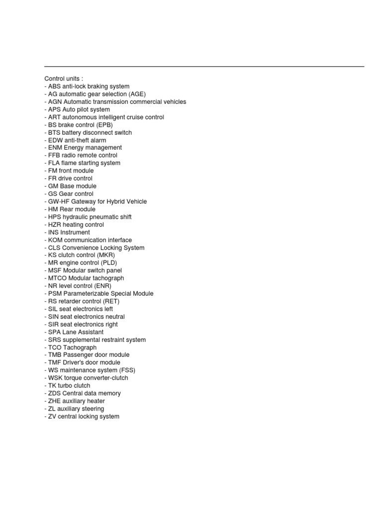 Control Units | PDF