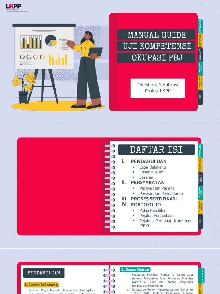 Manual Guide Peserta Sertifikasi Kompetensi Okupasi PBJ | PDF