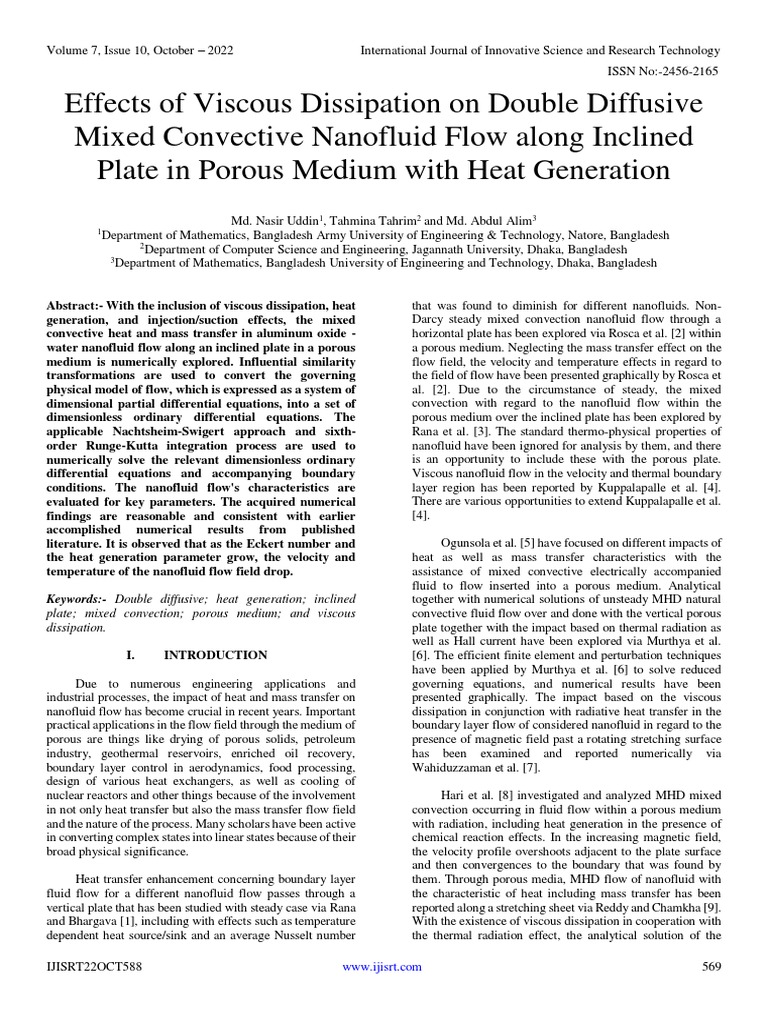 Effects Of Viscous Dissipation On Double Diffusive Mixed Convective