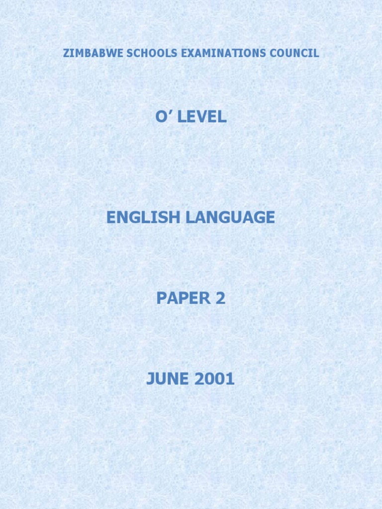 English June 2001 Question Paper 2 | PDF | Snake