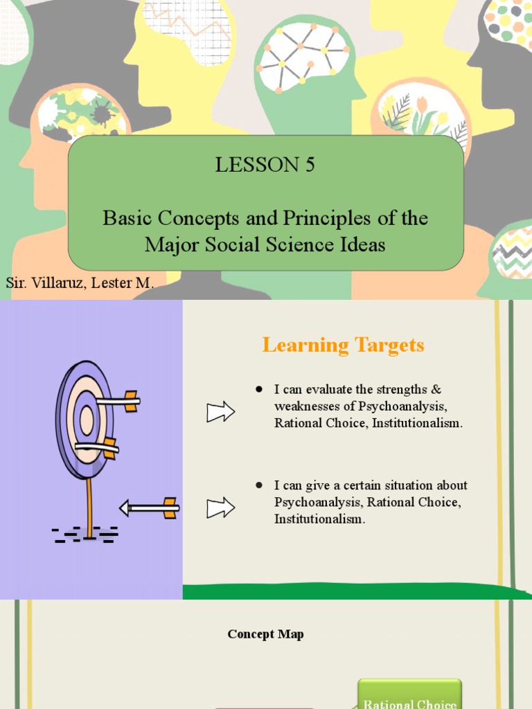 LESSON 5 - Basic Concepts and Principles of The Major Social Science Ideas | PDF | Id ...