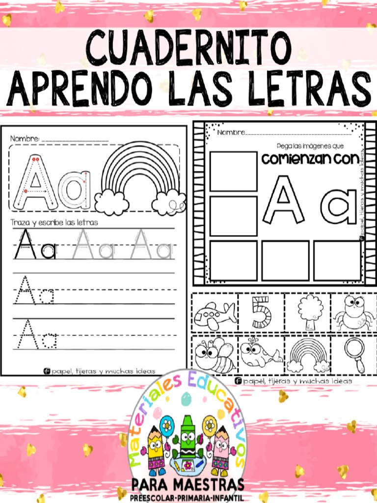 Cuaderno Aprendo Las Letras Recopilado Por Materiales Educativos para ...
