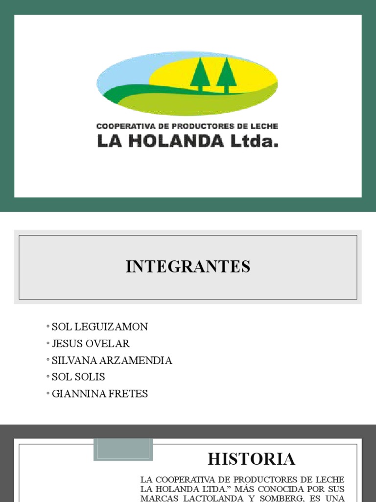 Presentación Lactolanda | PDF | Cooperativa | Leche