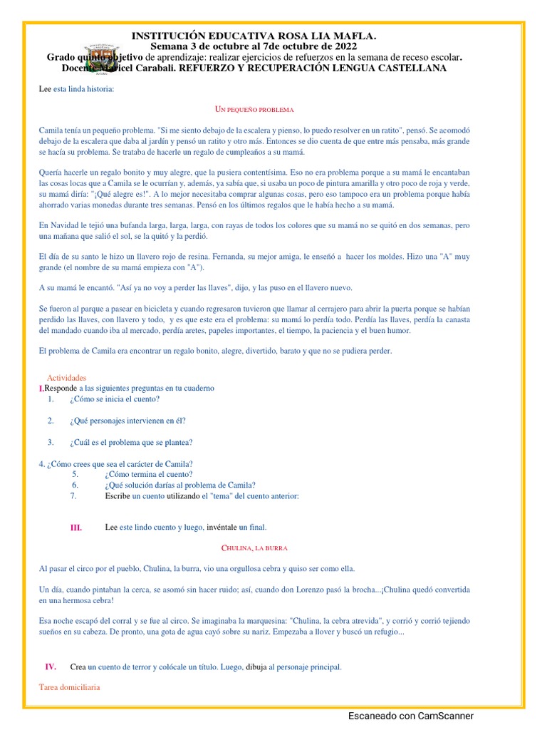 Actividades de Refuerzo de Lengua 5º Grado | PDF | Arte | Poesía