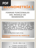 Modelos Econométricos: Log y Lin | PDF | Logaritmo | Variable (Matemáticas)