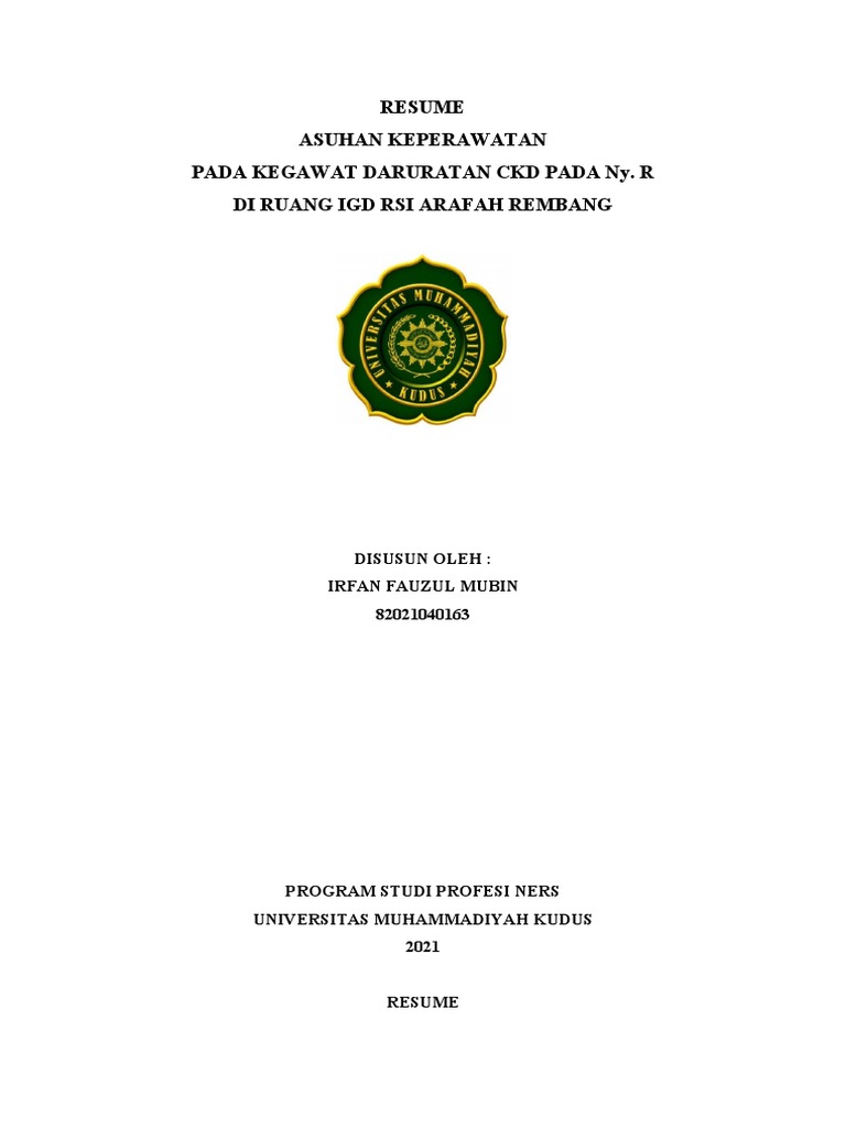 RESUME IGD Irfan | PDF