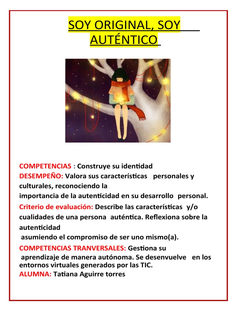 .-Soy Original, Soy Auténtico-. | Descargar gratis PDF | Autoestima ...