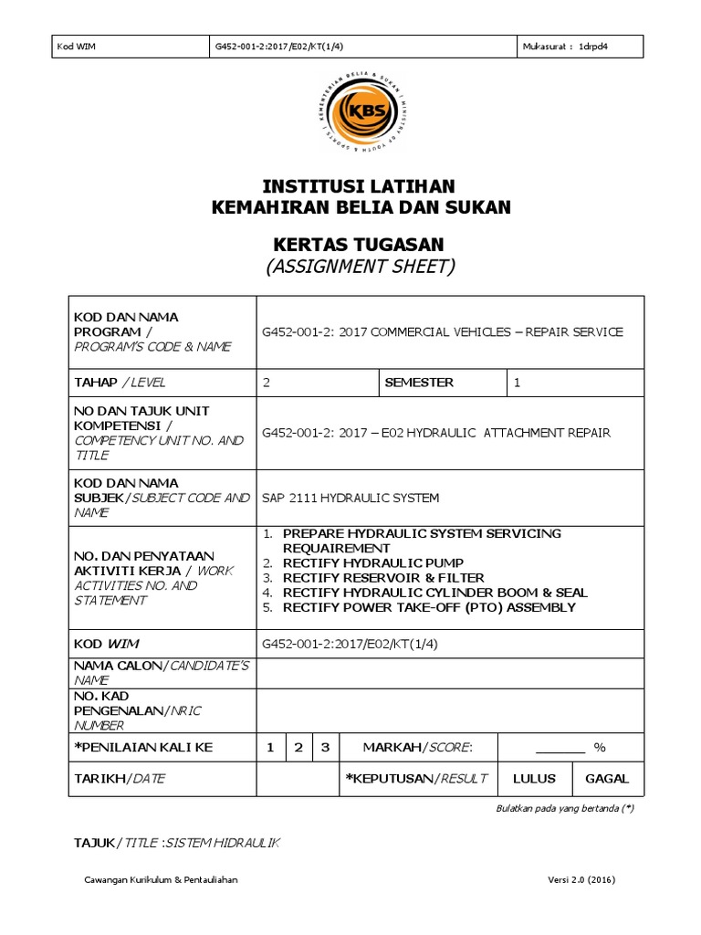 Kertas Tugasan E02-1 | PDF