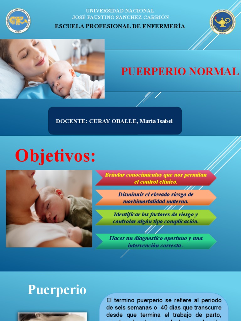 Puerperio Normal | PDF | Periodo posparto | Parto