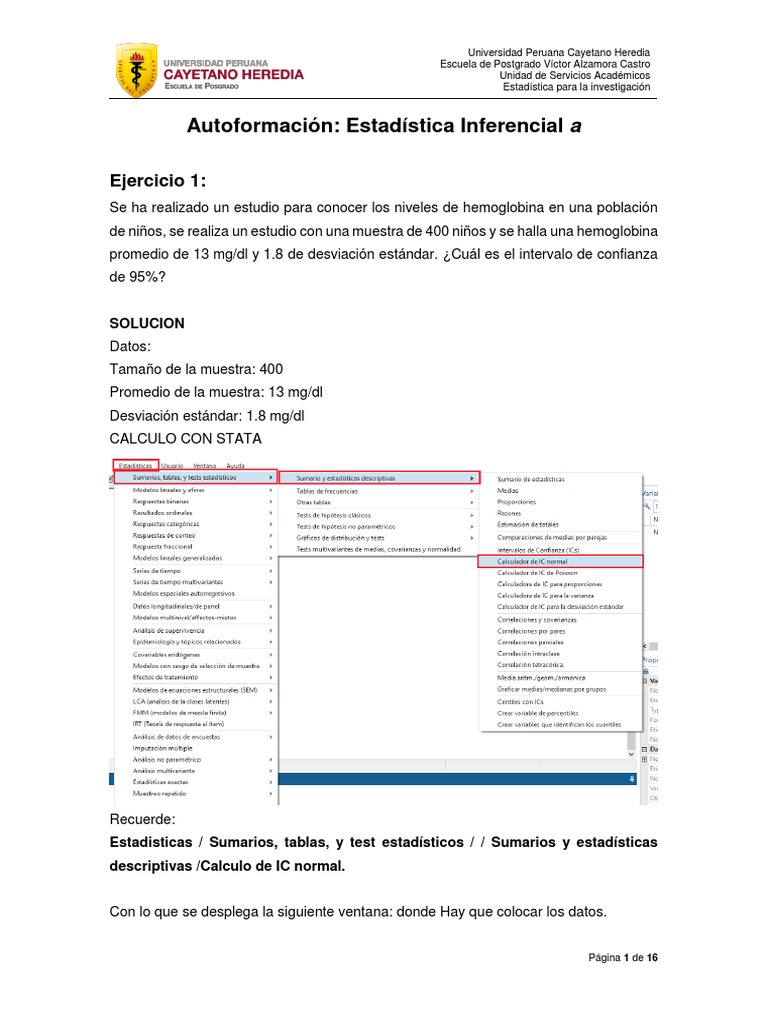 PRACTICA 4 - Solucion | PDF | Desviación Estándar | Estadísticas