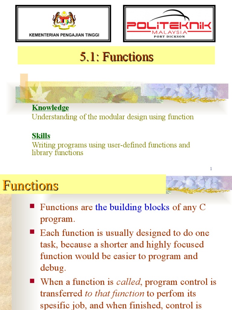 Chap 5.1 2 | PDF | Subroutine | Parameter (Computer Programming)