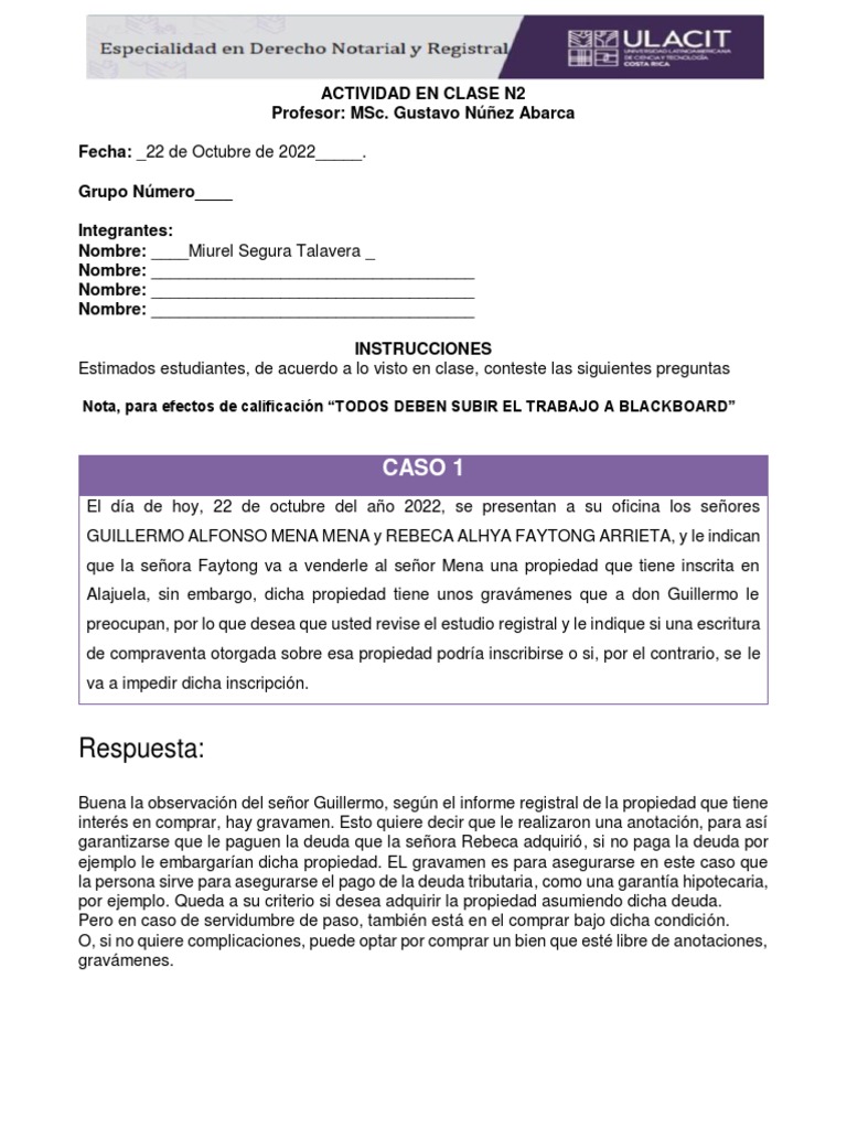Actividad 2 Individual | PDF | Propiedad | Derecho y economía