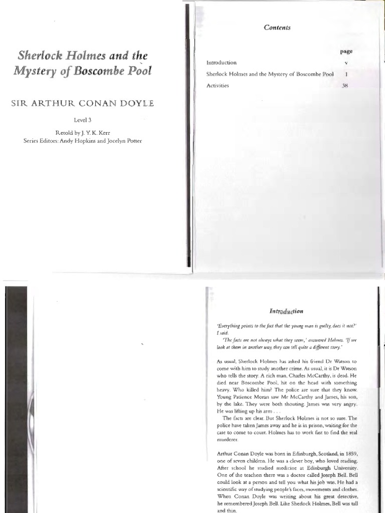 Sherlock Holmes and The Mystery of Boscombe Pool | PDF | Sherlock ...