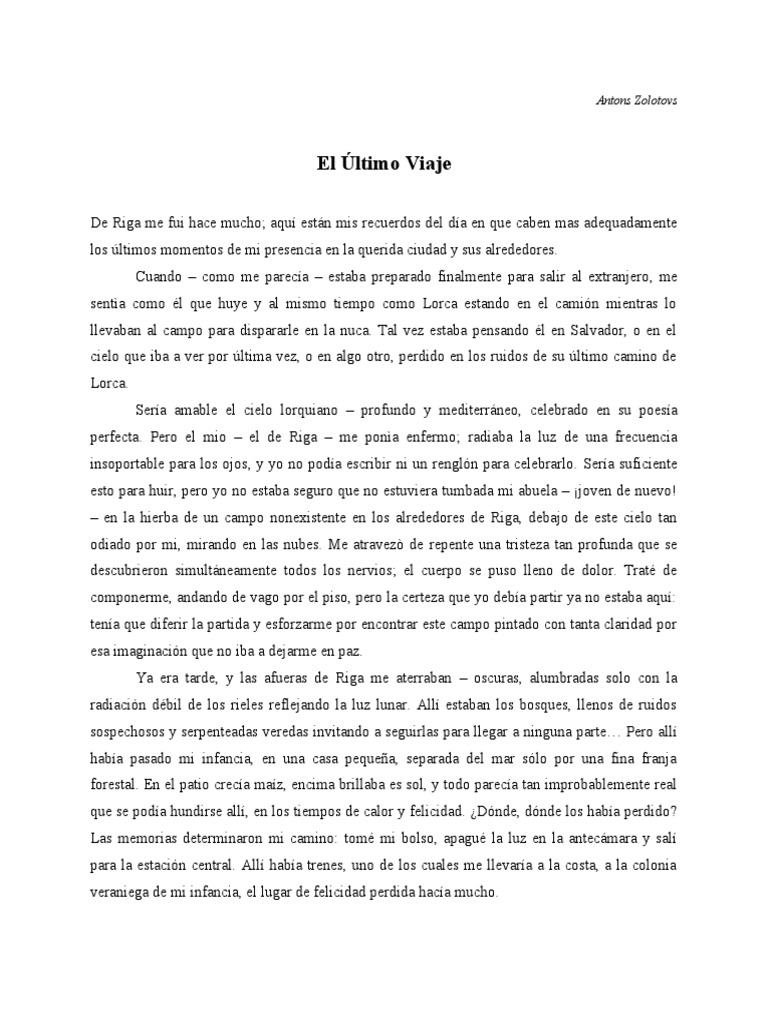 Ultimo Viaje | PDF | Tren