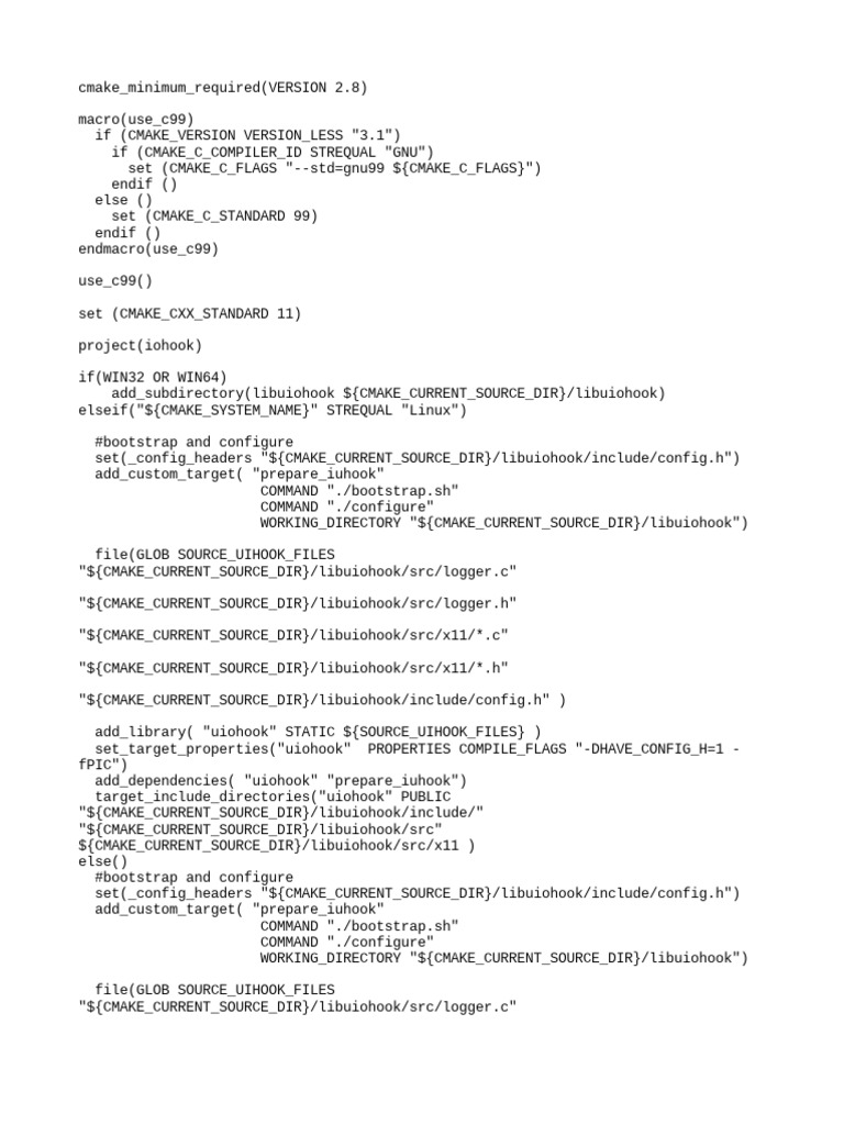 CMake Lists 99 | PDF | Software Engineering | Free Content