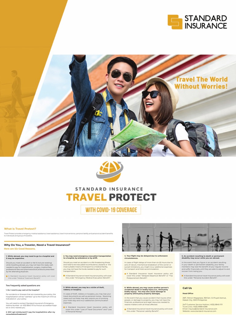 Standard Travel Brochure May 2022 | PDF | Insurance | Baggage