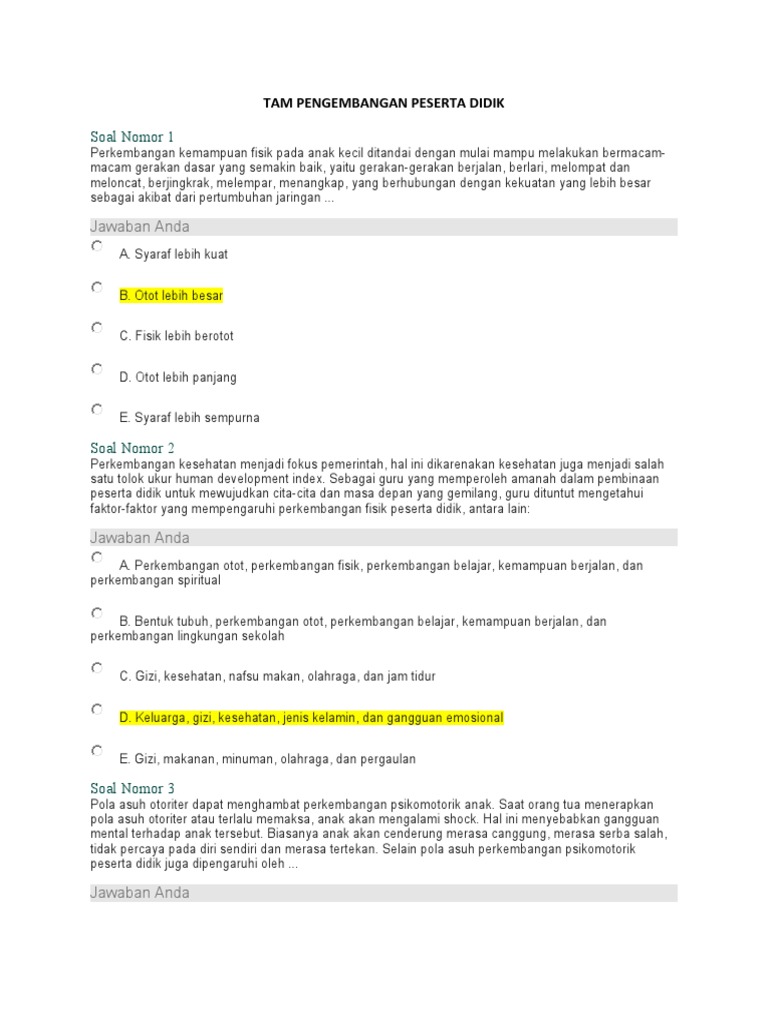 Tes Akhir Modul - 123625 | PDF | Kesehatan Holistik | Sains & Matematika