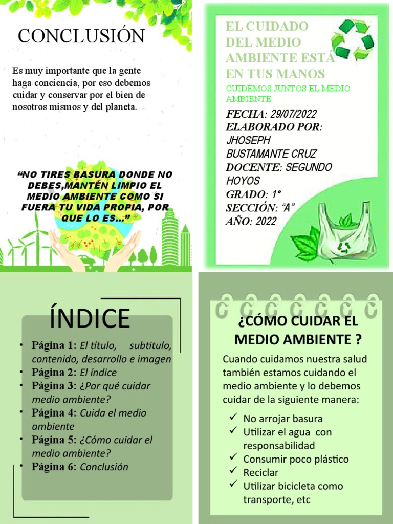 Jhosep El Medio Ambiente | PDF