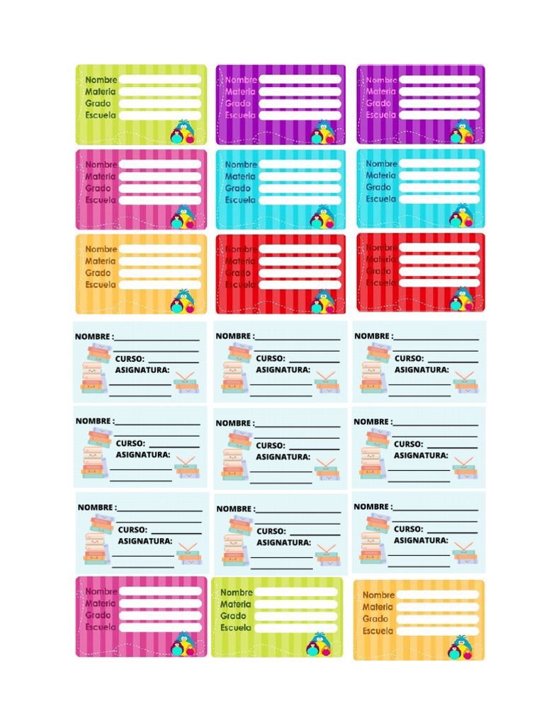 Sticker para Cuadernos | PDF