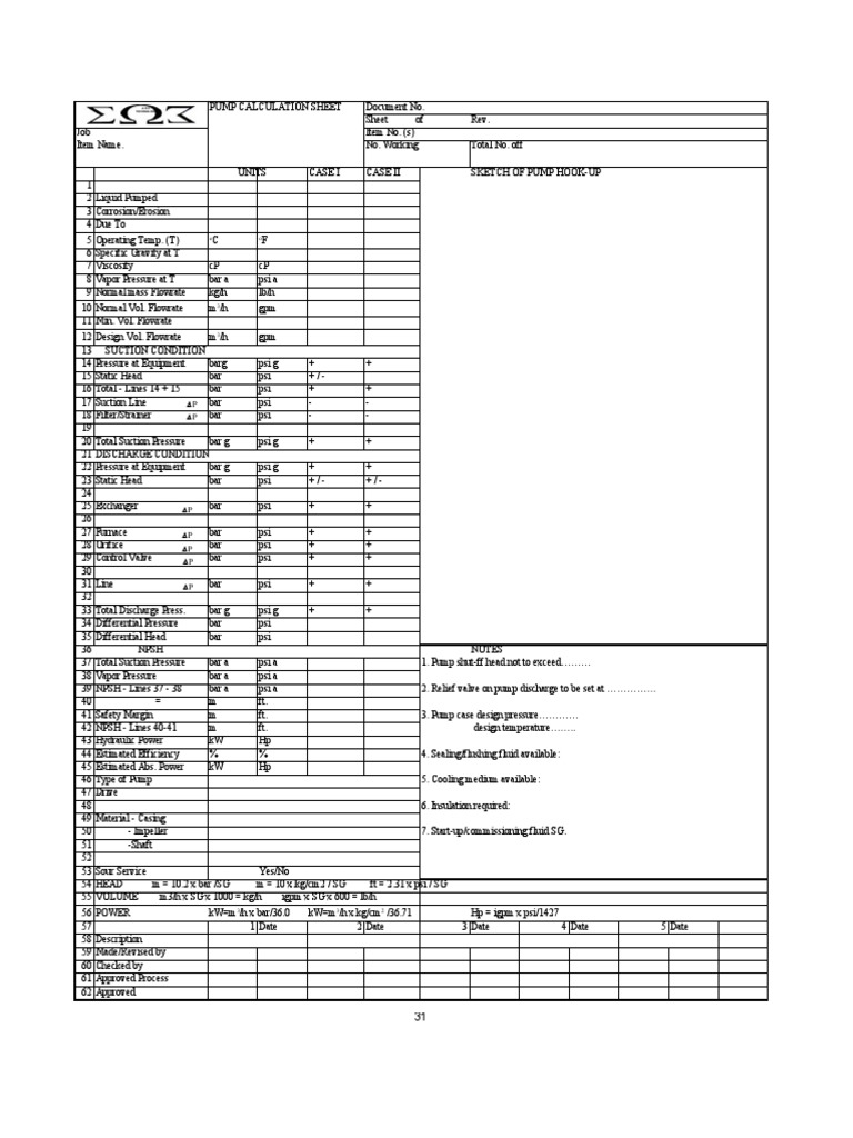 Pump Data Sheet | PDF | Pump | Continuum Mechanics