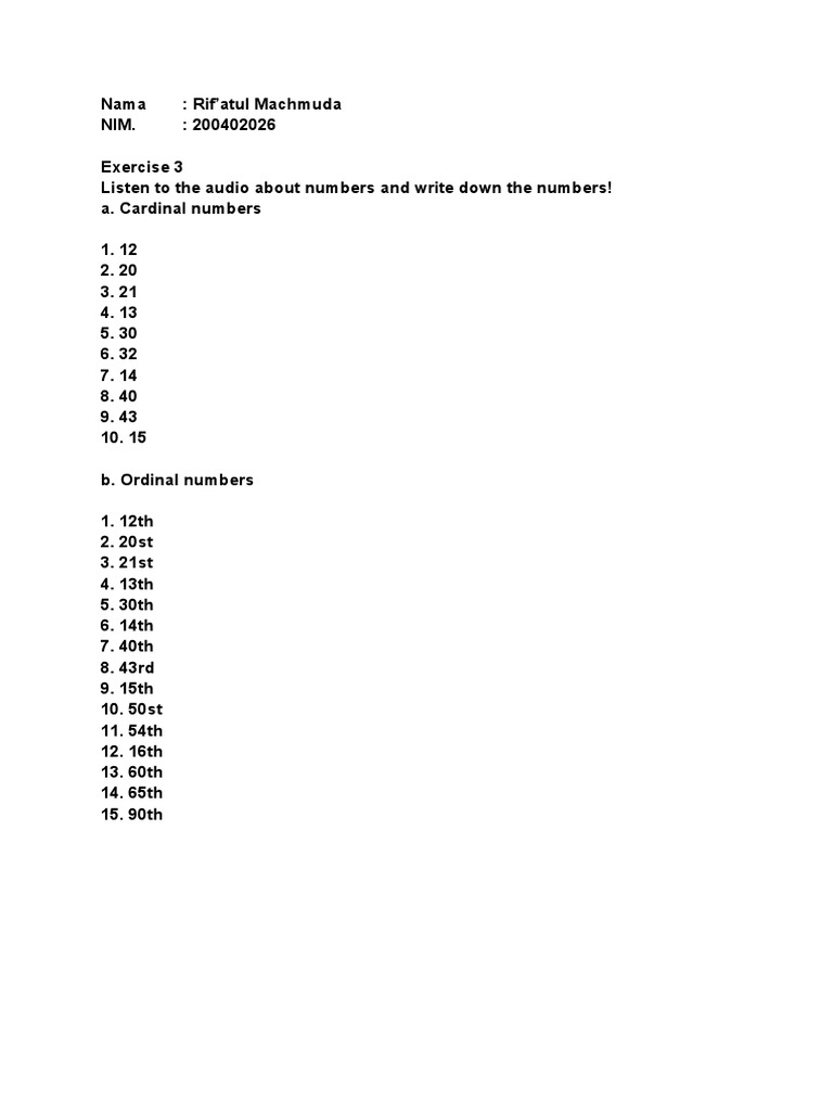 Exercise 3,5,6 | PDF | Language Arts & Discipline | Science & Mathematics