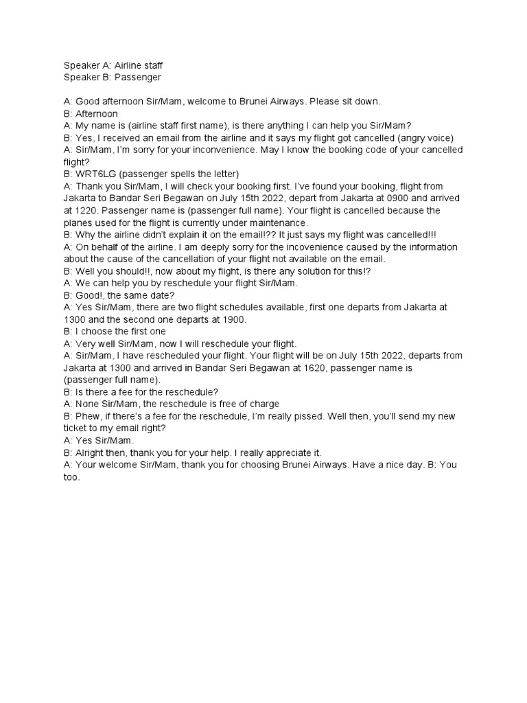 Handling Complaints Script | PDF