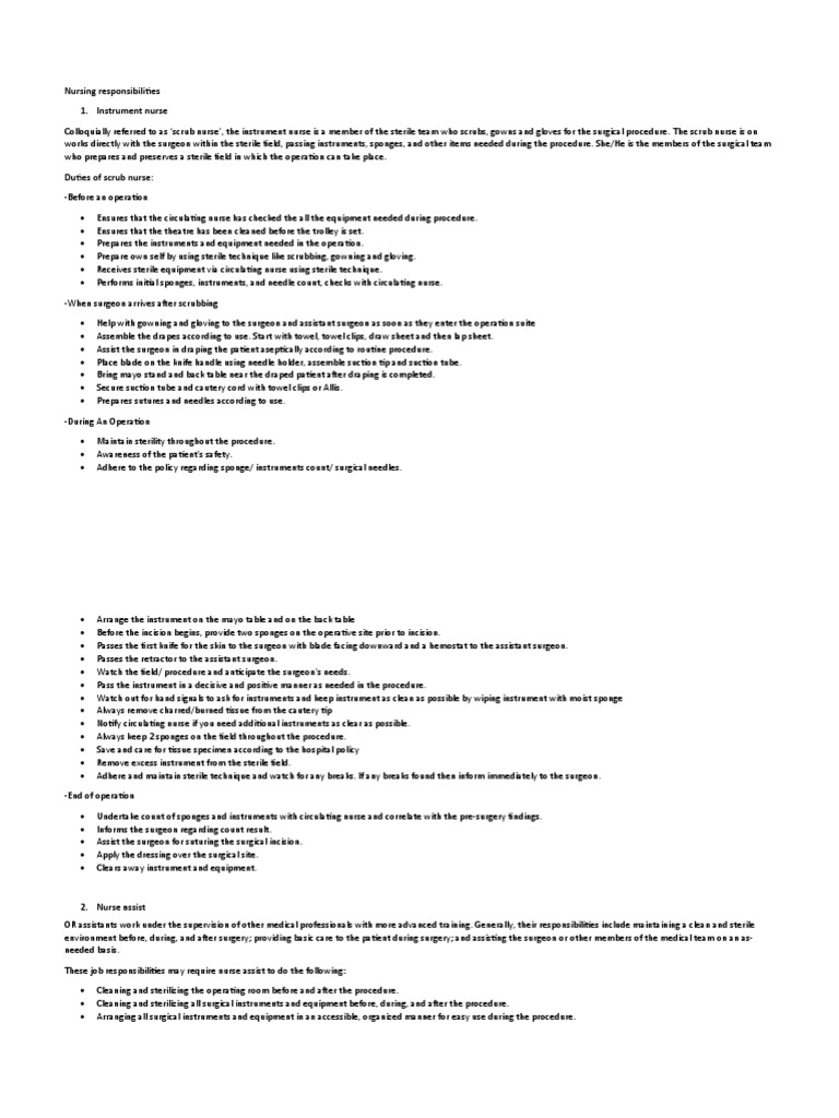 OR Rotation | PDF | Surgery | Anesthesia