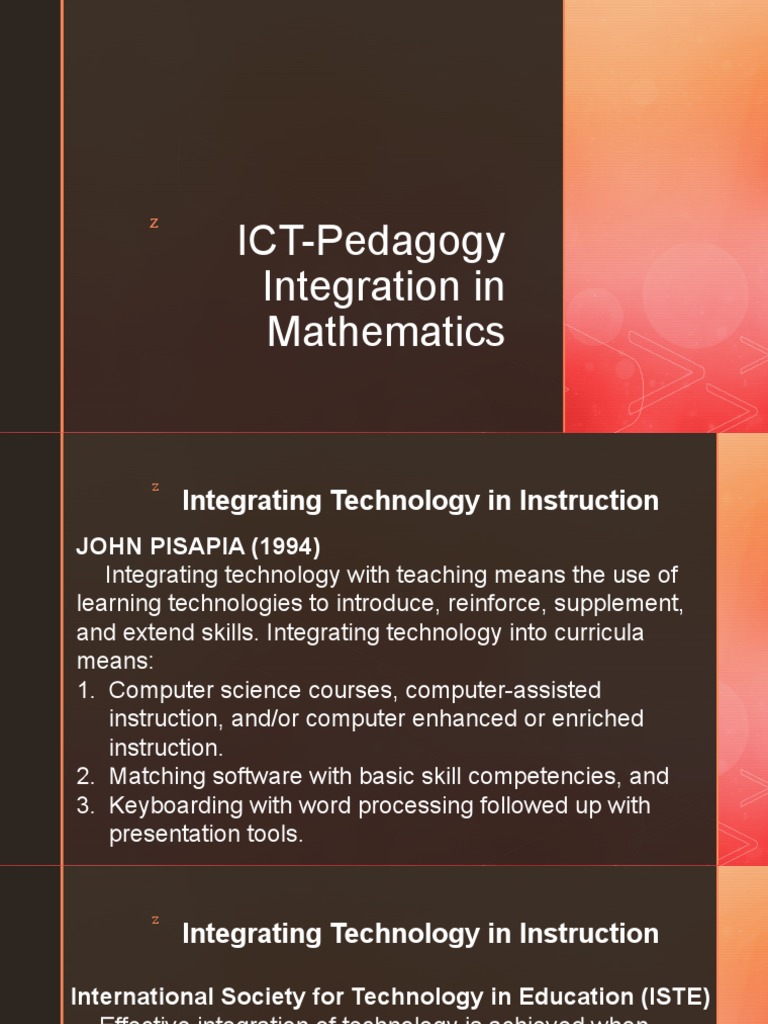 ICT Integration in Mathematics Education | PDF | Educational Technology ...