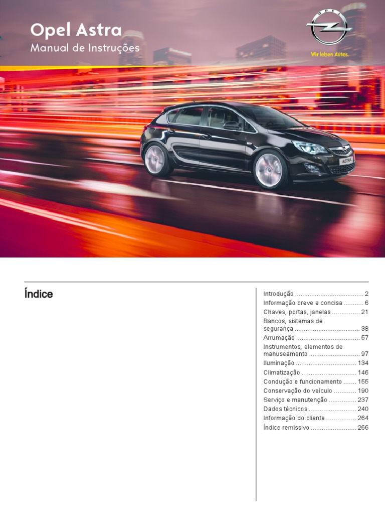 Opel Astra Bedienungsanleitung Pdf