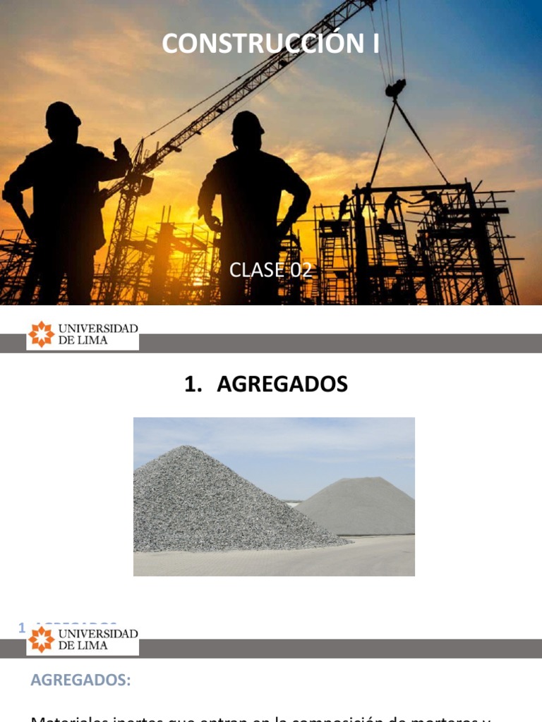 CAPITULO 02 - Agregados, Aglomerantes y Aglomerados | PDF | Hormigón ...