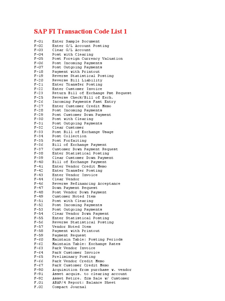 A Comprehensive Guide To Key Sap Sd Transaction Codes - vrogue.co
