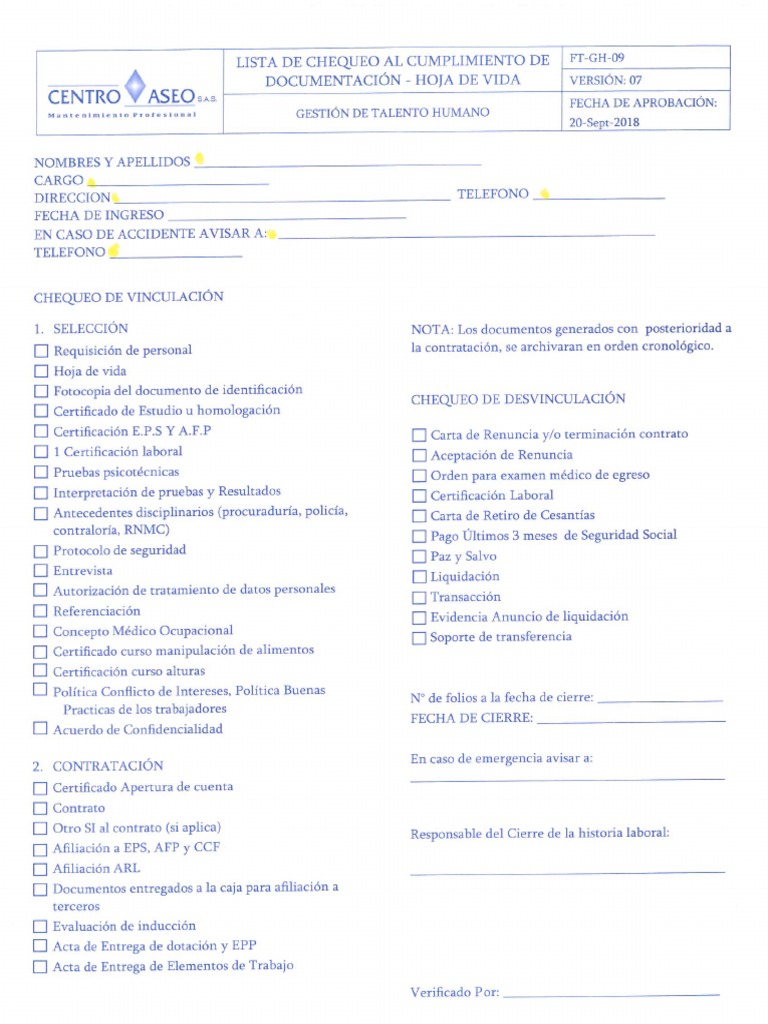 Formatos Contratacion | PDF