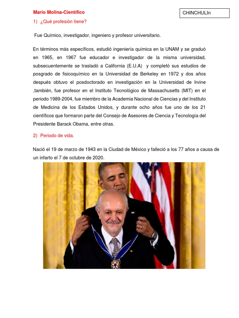 Mario Molina-Científico | PDF