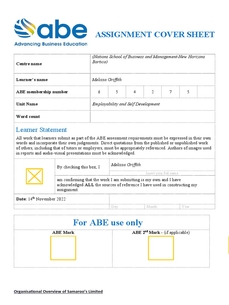 Abe Assignment (Employability) | PDF | Videotelephony | Job Interview