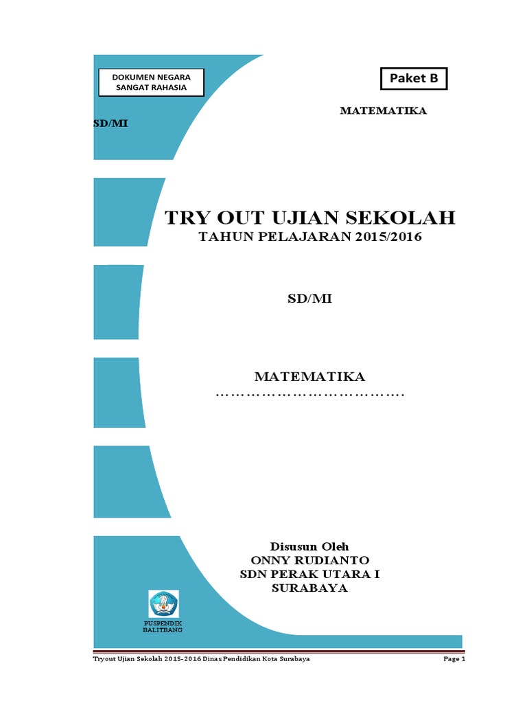 Try Out Matematika | PDF