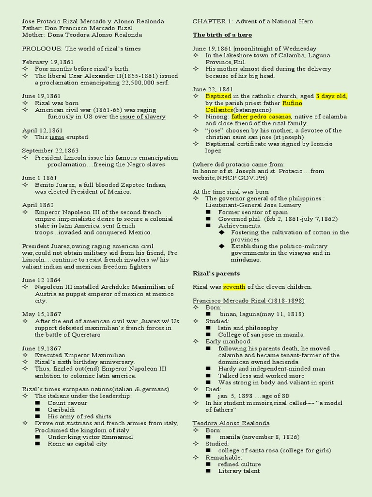 Chapter 1, Rizal | PDF