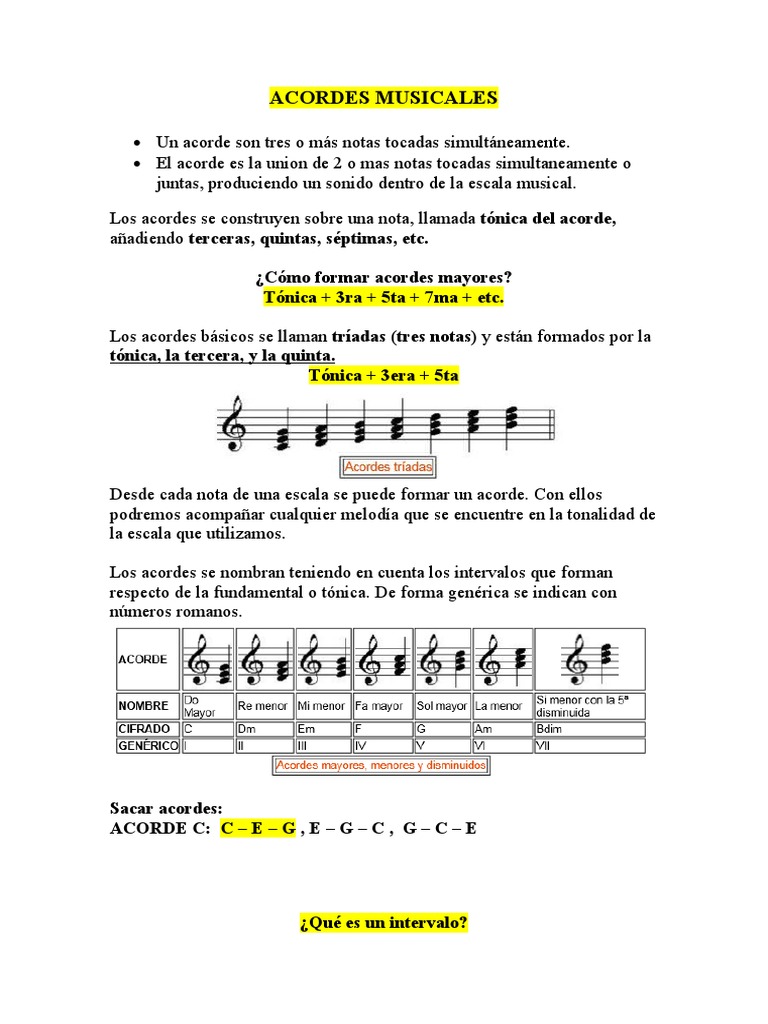 Acordes Musicales | PDF