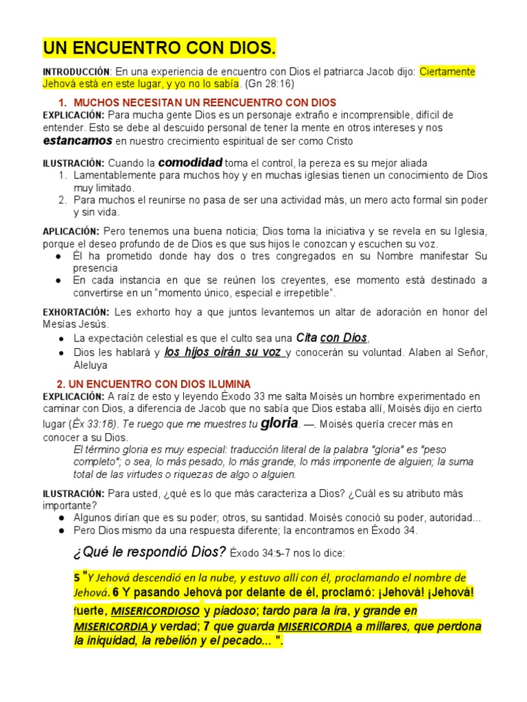 Encuentro Transformador con Dios | PDF | Dios | Misericordia