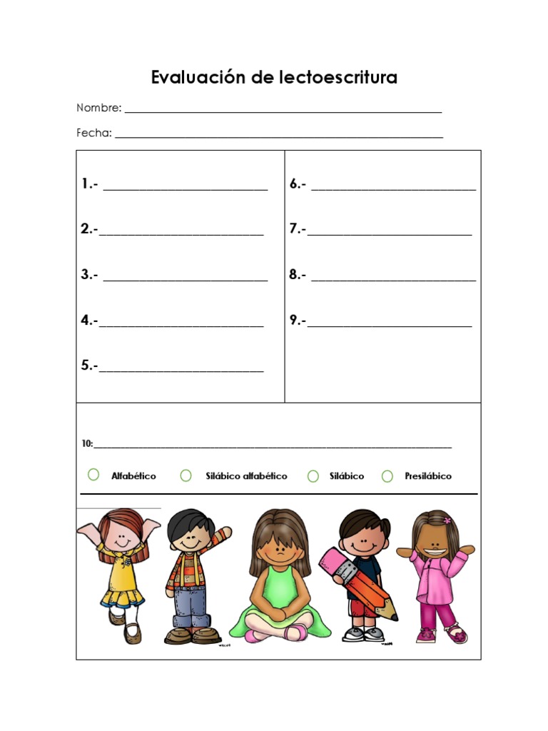 Evaluación de Lectoescritura 2° Grado | PDF