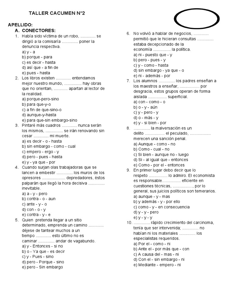 Taller Cacumen N°2 | PDF