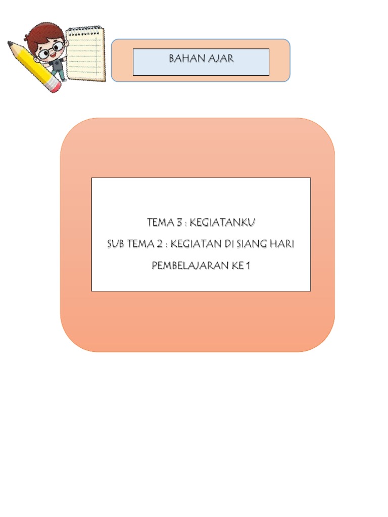 Bahan Ajar Kelas 1 | PDF | Karier & Perkembangan
