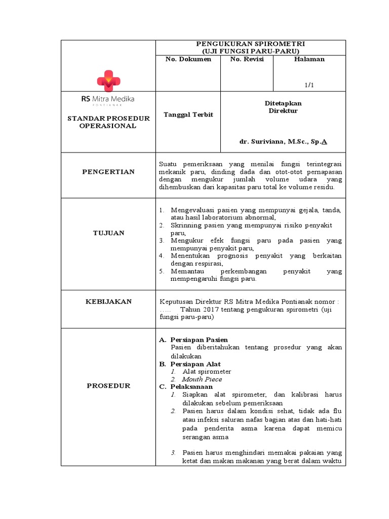 SPO Spirometri | PDF