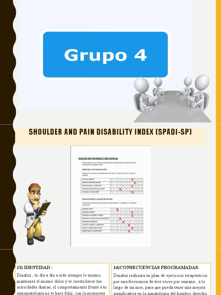 SHOULDER AND PAIN DISABILITY INDEX (SPADI-Sp) 2 | PDF | Autosuperación ...