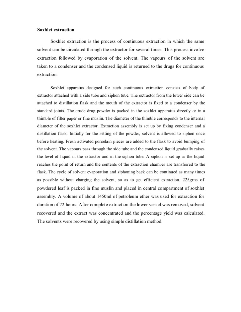 A Guide to Soxhlet Extraction: The Process, Apparatus, and Method for ...