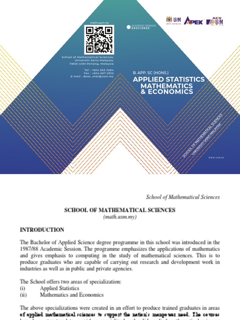 Lampiran M - Booklet Applied Science | PDF | Economics | Mathematical Analysis