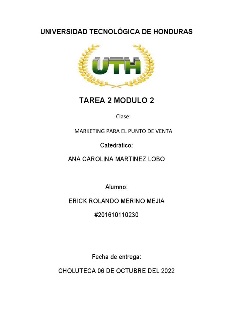 Tarea 2 Modulo 2 | PDF | Marketing | Business