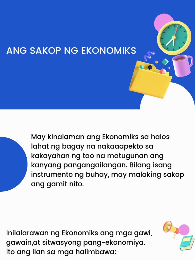 Sakop NG Ekonomiks | PDF
