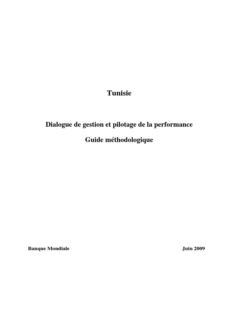 GUIDE Dialogue de Gestion Version Finalejuin09 | PDF | Budget | Gestion des ressources humaines