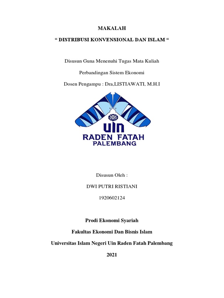 Dwi Putri Ristiani (1920602124) Makalah Distribusi Konvensional | PDF